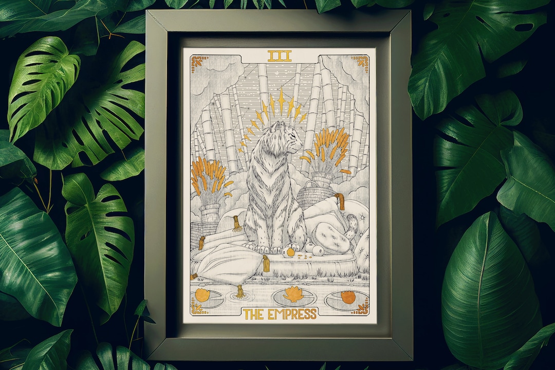The Empress - III - Tarot Card Foil A3 Signed Print - Etsy