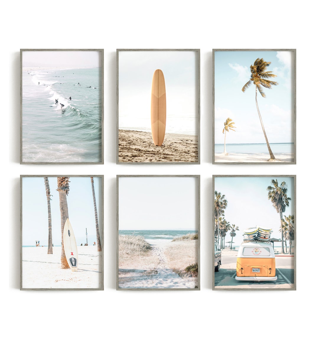 Beach Print, Surfboard Print, Coastal Wall Art, Surfboard Poster, Ocean ...