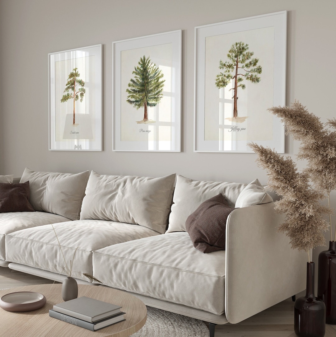 Trees Poster, Forest Print, Pine Trees Print, Trees Wall Art ...