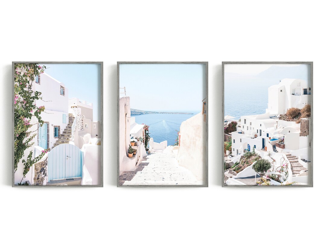 Santorini Wall Art Greece Print Santorini Print Greece Wall - Etsy