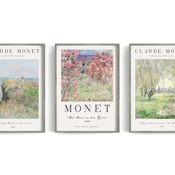 Claude Monet Poster - Etsy