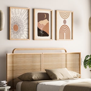 Boho Poster, Set of 6 Boho Prints, Neutral Wall Posters, Bohemian Wall ...