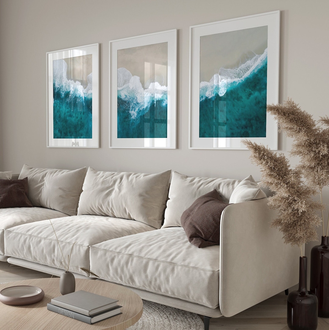 Beach Wall Art, Ocean Poster, Waves Prints, Beach Print, Coastal Wall ...