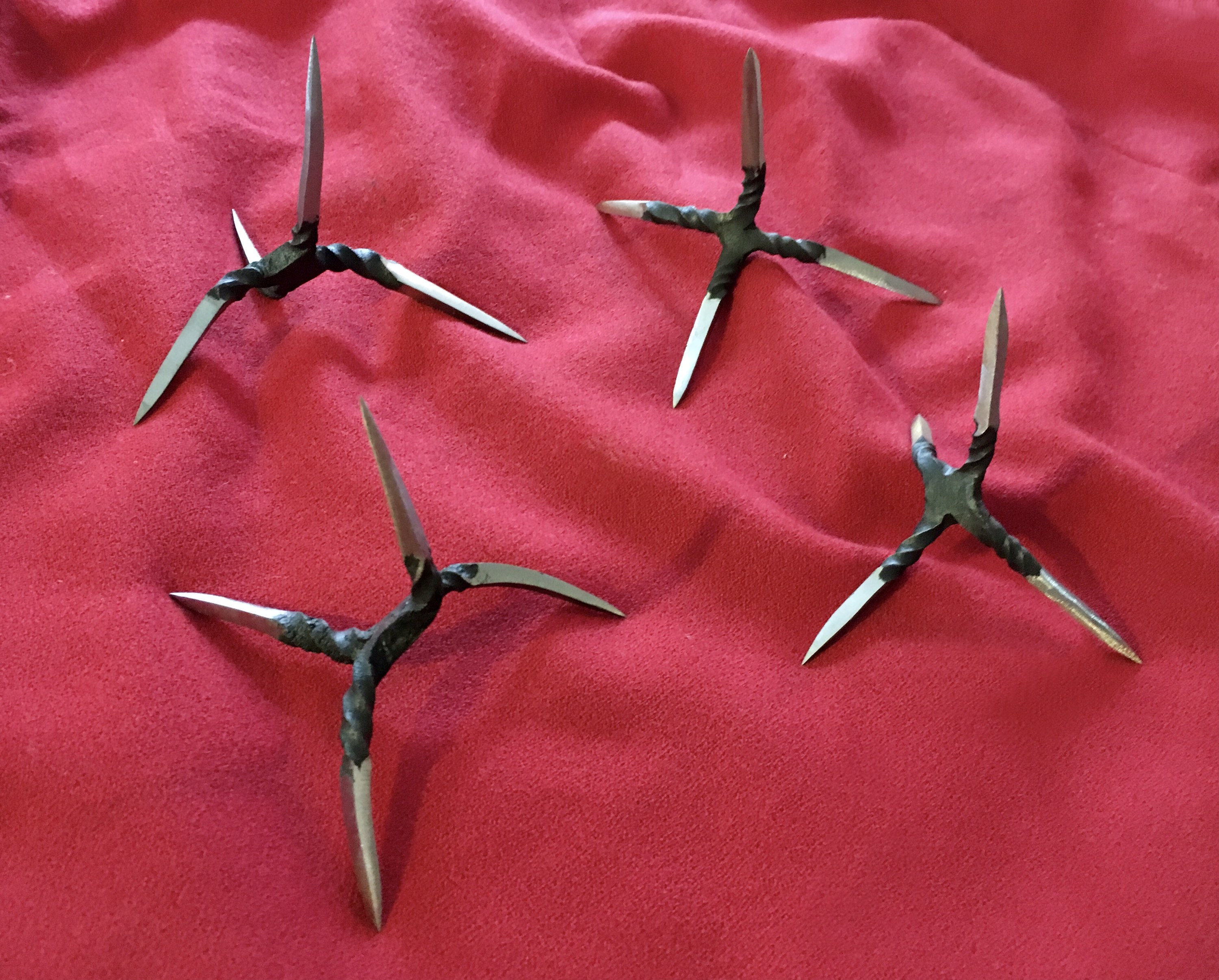 4 Pack of Roman-inspired Caltrops Forged From a SINGLE Piece - Etsy ...