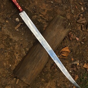 Hand Forged Khyber Sword With Red Acrylic Handle - Etsy