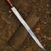 Hand Forged Khyber Sword With Red Acrylic Handle - Etsy
