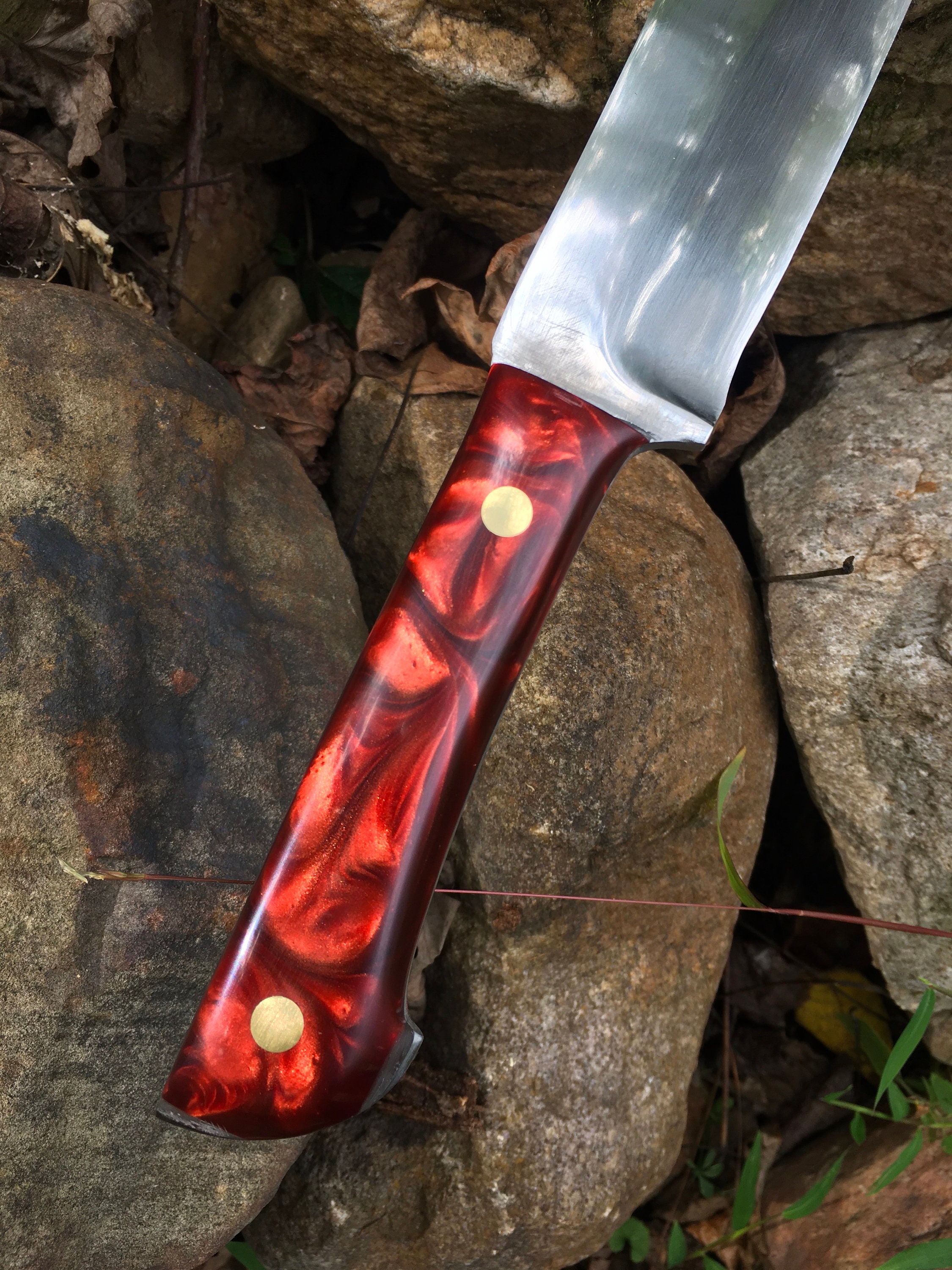 Hand Forged Khyber Sword With Red Acrylic Handle - Etsy