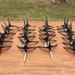 24 Pack of Hand-forged Twisted Caltrops - Etsy