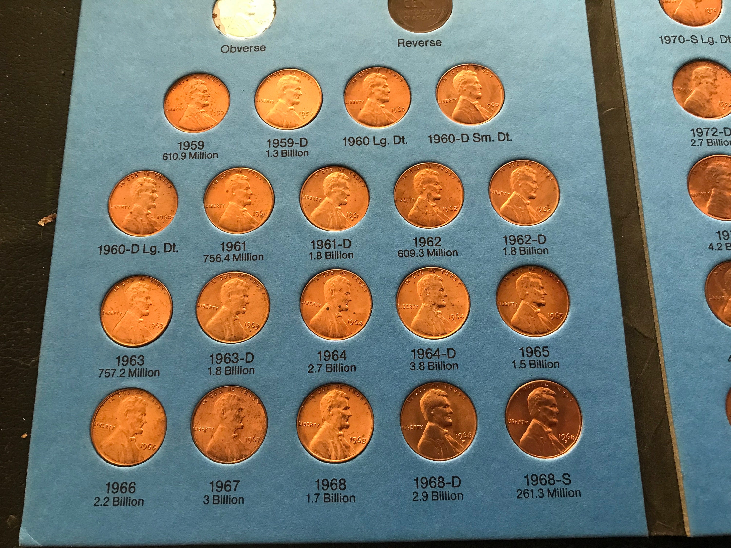 Lincoln Memorial Penny Collection 1959 X 1986 - Etsy