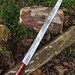 Hand Forged Khyber Sword With Red Acrylic Handle - Etsy