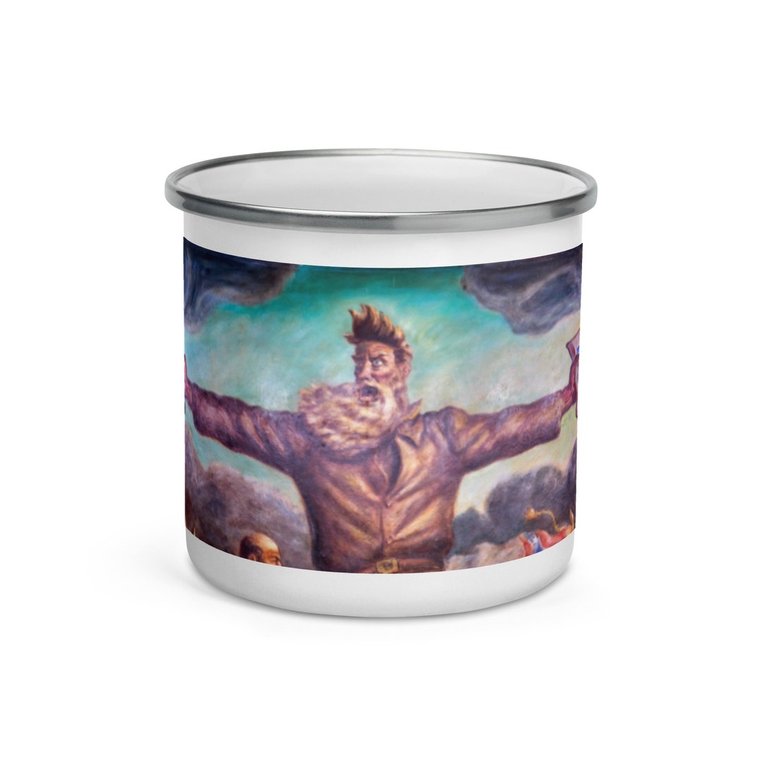 John Brown Tragic Prelude Close up Enamel Mug - Etsy
