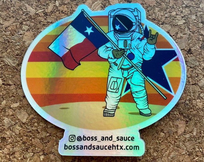 Houston 'space City' Astronaut Sticker - Etsy
