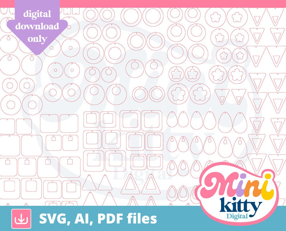 Huge Shapes BUNDLE DIGITAL DOWNLOAD Svg Pdf Ai - Etsy