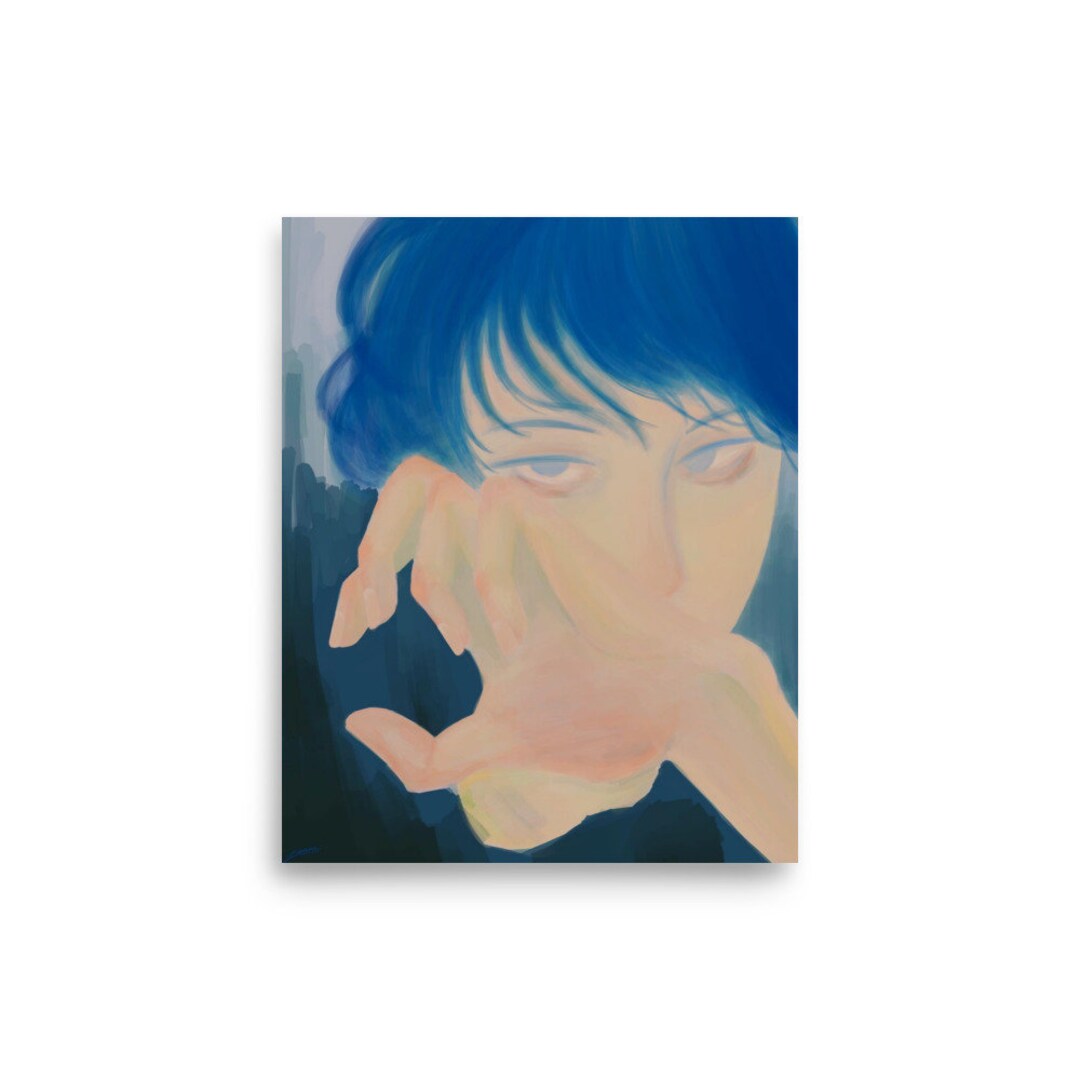 Blue Boy Art Print - Etsy