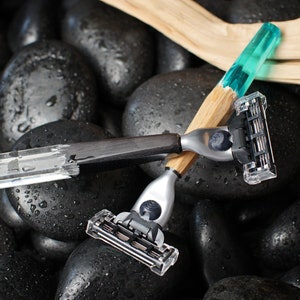 Personalized Wood Resin Razor, Shaving Accessories, Razor With ...