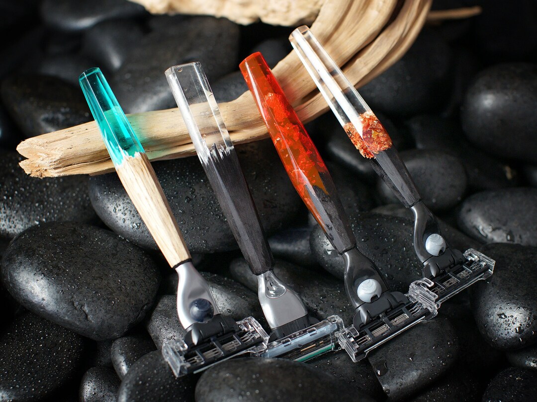 Personalized Wood Resin Razor, Shaving Accessories, Razor With ...