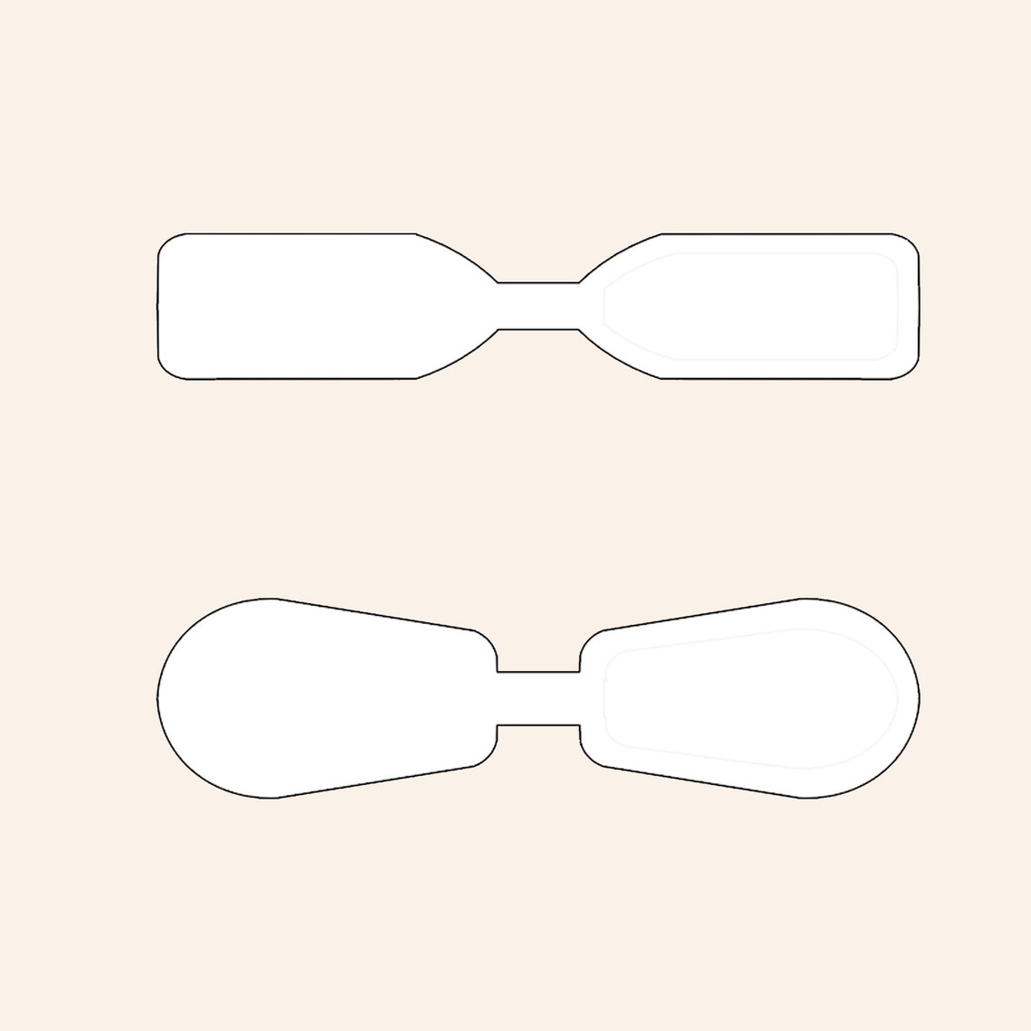 Leather Keychain Template PDF SVG EPS 4 Different Shapes Easy to Make ...