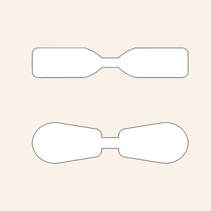 Leather Keychain Template PDF SVG EPS 4 Different Shapes Easy to Make ...