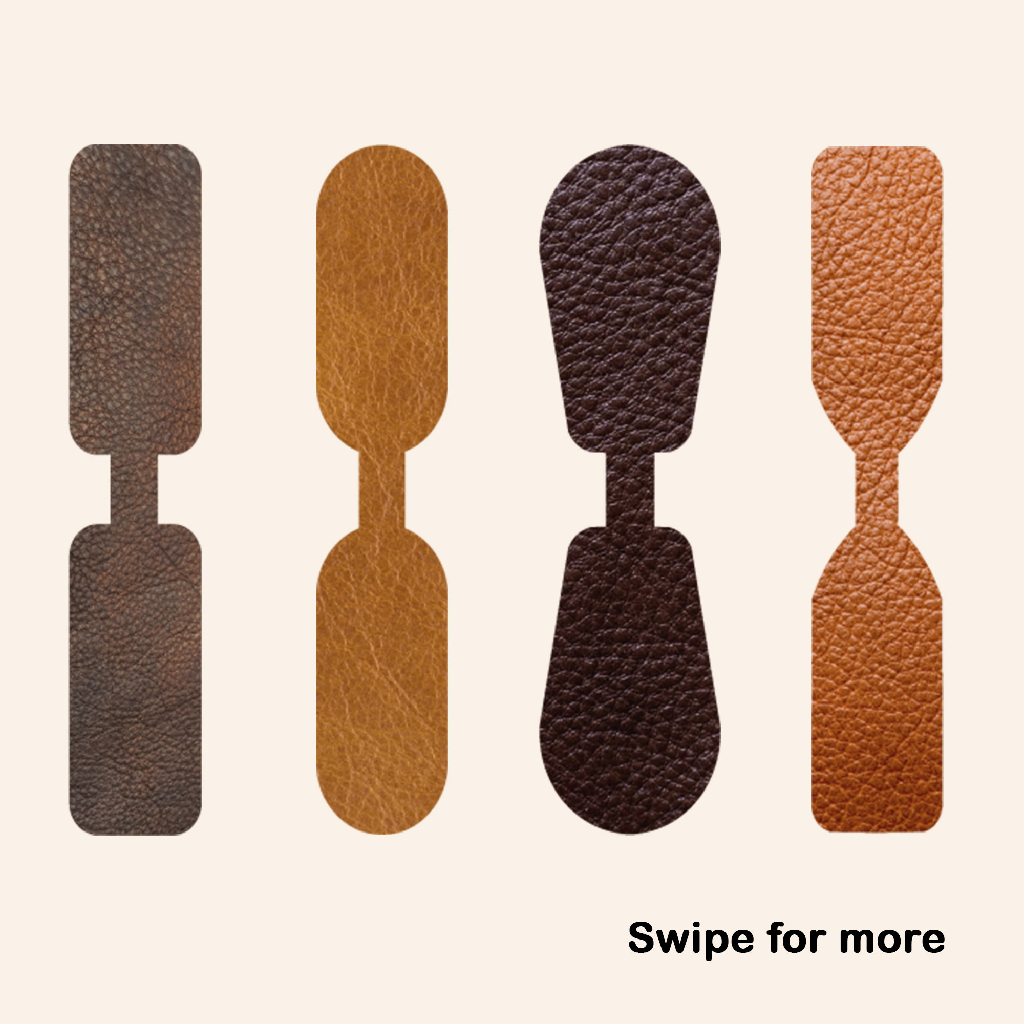 Leather Keychain Template PDF SVG EPS 4 Different Shapes Easy to Make ...