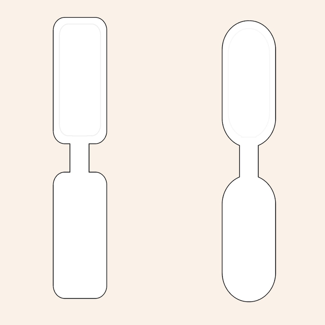 Leather Keychain Template PDF SVG EPS 4 Different Shapes Easy to Make ...