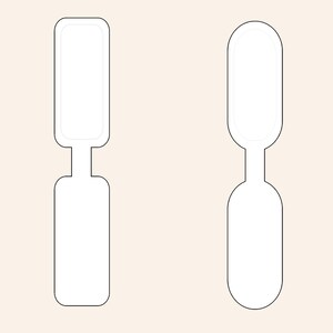 Leather Keychain Template PDF SVG EPS 4 Different Shapes Easy to Make ...