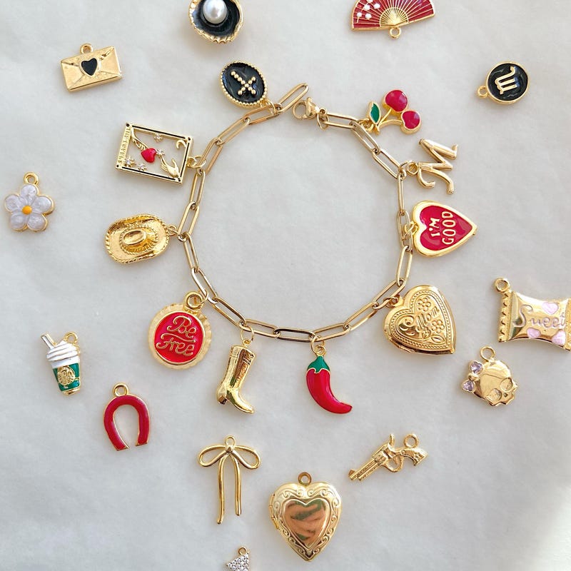 Charm Necklaces - Etsy