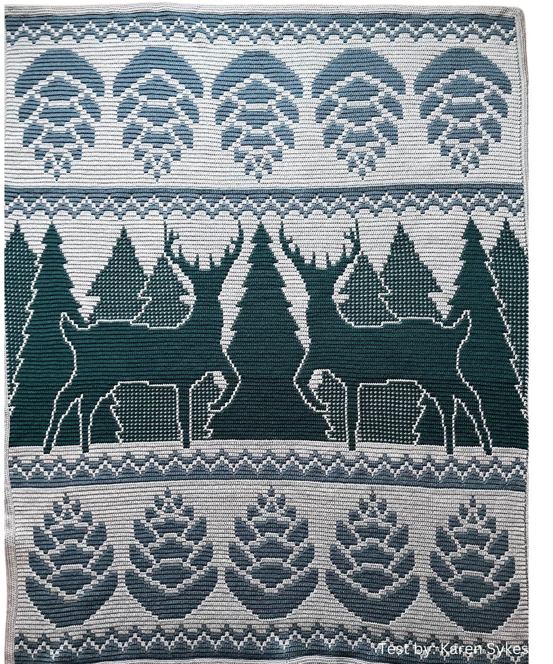 Wild Harmony, Deer Pattern Crochet, Crochet Pattern Forest, Mosaic ...