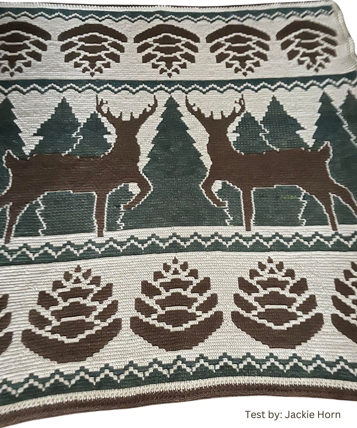 Wild Harmony, Deer Pattern Crochet, Crochet Pattern Forest, Mosaic ...
