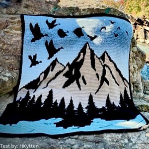 Mountain Whispers, Mosaic Crochet, Nature Crochet Pattern, Mountain ...