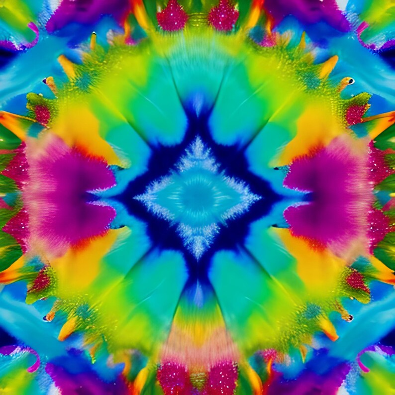 Rainbow Tie Dye Pattern - Digital Download - Etsy