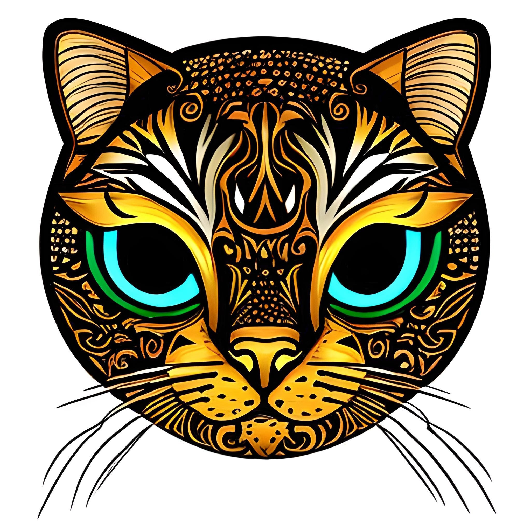 Cat Head Transparent Background