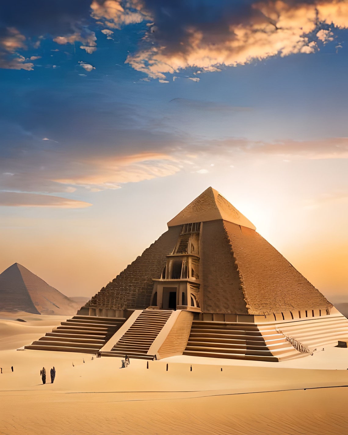 Pyramid of Giza Photorealistic Digital Art Egypt Pyramids 5 Digital Download Illustrations Ready ...