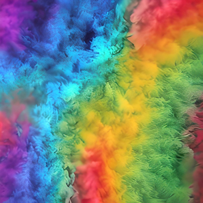 Rainbow Tie Dye Pattern - Digital Download - Etsy