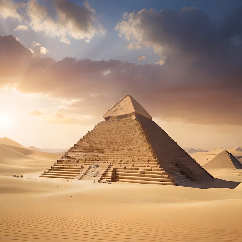 Pyramid of Giza Photorealistic Digital Art Egypt Pyramids 5 Digital ...