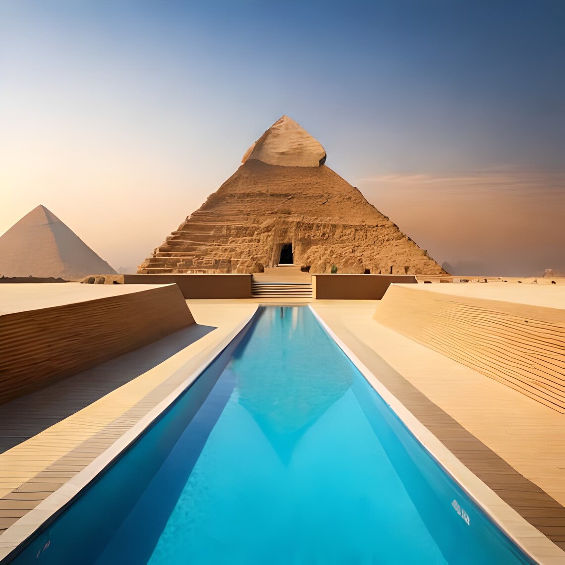 Pyramid of Giza Photorealistic Digital Art Egypt Pyramids 5 Digital ...