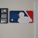 MLB Logo Sign Wood Mancave Wall Decor Major League Baseball Wooden ...