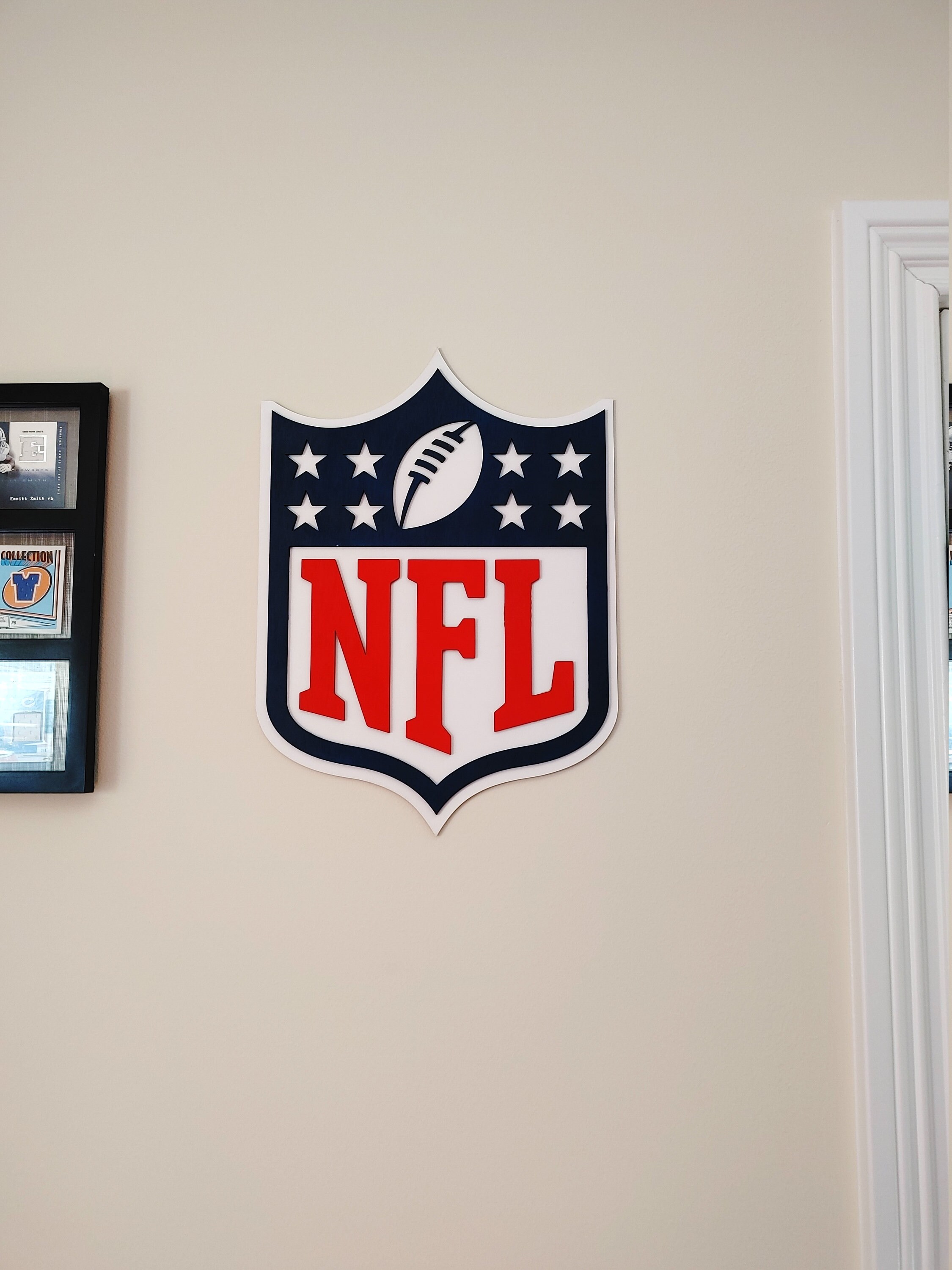 MLB Logo Sign Wood Mancave Wall Decor Major League Baseball Wooden ...