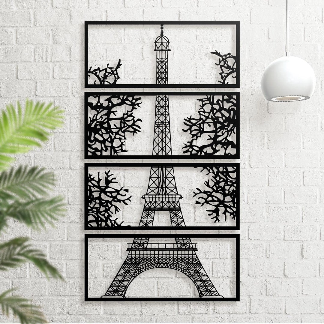 Eiffel Tower Paris France Wall Art Decor Home Living Room Acrylic 4 ...