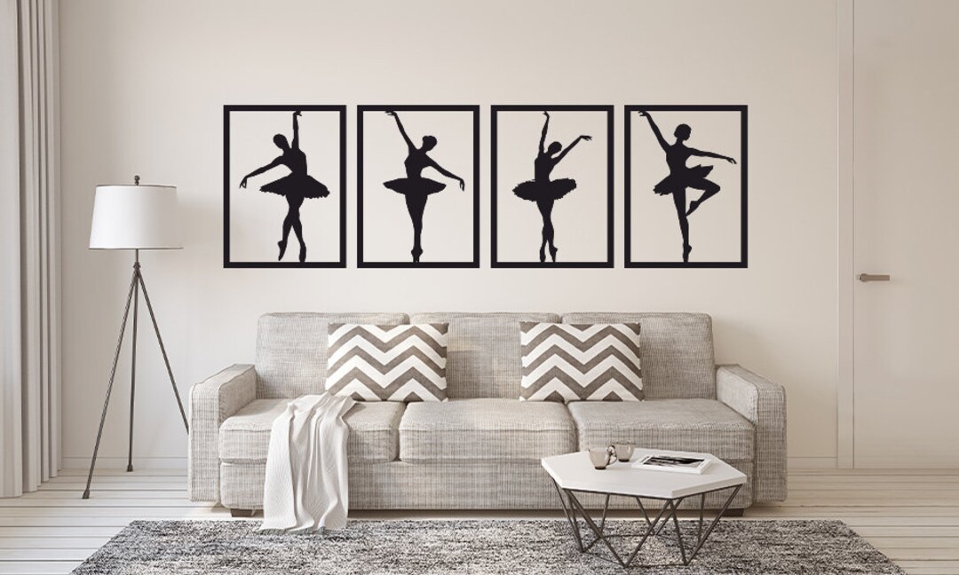 Ballerina Ballet Dancer Sign Decor Girls Room Home Living Room Acrylic ...