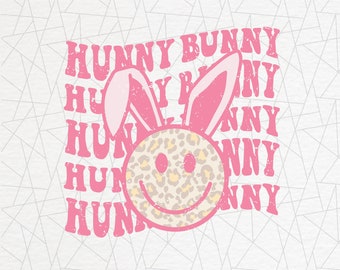 Hunny Bunny Png Easter Bunny Png Leopard Print Png Retro | Etsy
