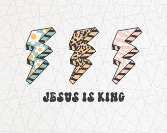 Jesus Lightning Bolt Png - Etsy