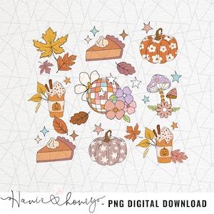 Groovy Fall Png - Autumn Png - Retro Fall Png - Fall Shirt Png ...