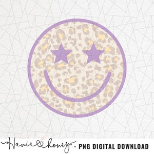 Leopard Happy Face PNG - Retro Png - Clipart - Designs Downloads ...