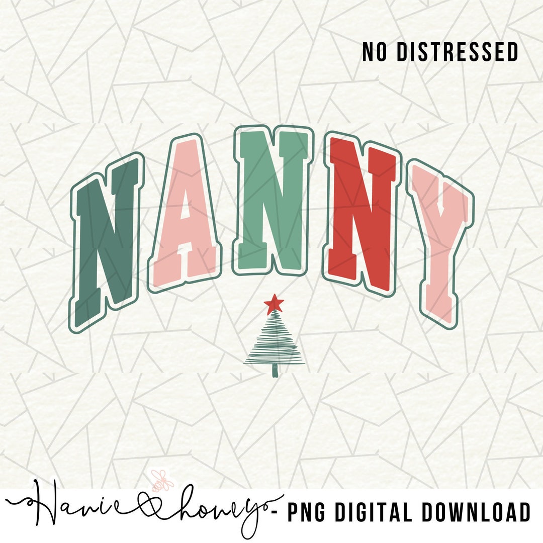Nanny Png - Christmas Nanny Png - Merry Christmas Png - Vintage ...