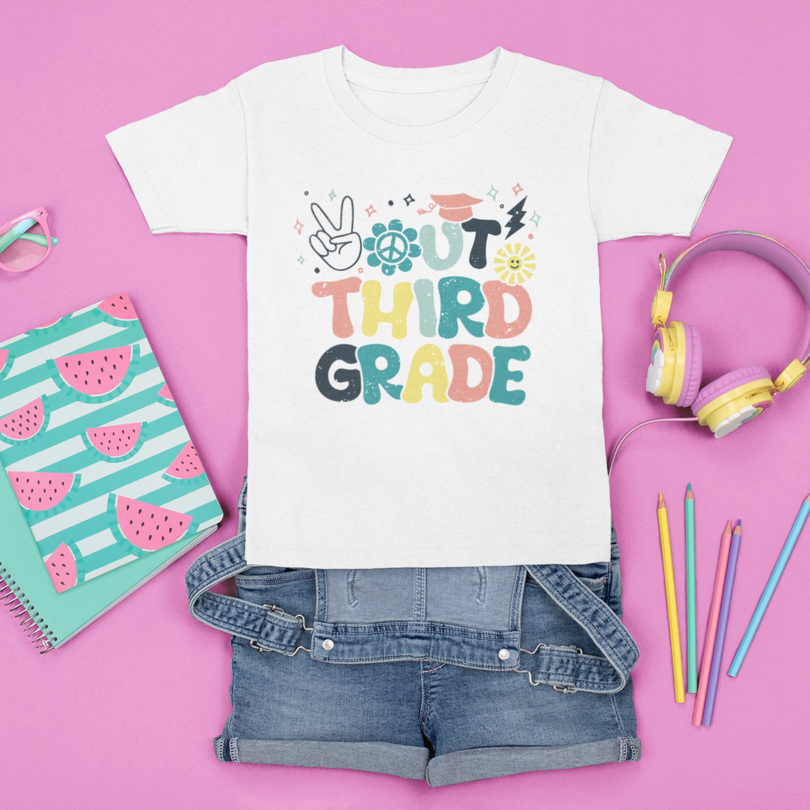 Peace Out 3rd Grade Png - Last Day of School Png - 3rd Grade Png ...