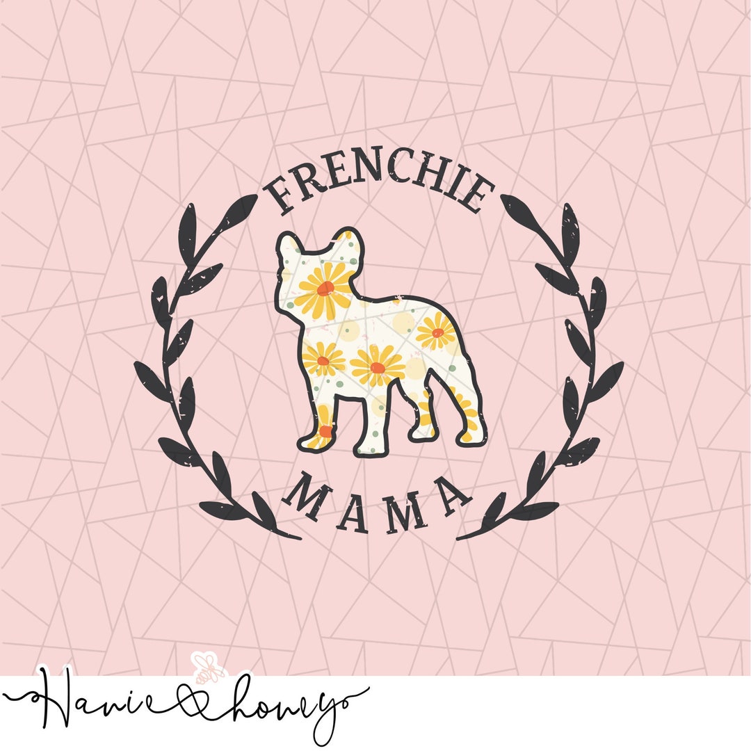 Varsity Frenchie Mama PNG - French Bulldog Png - Frenchie Png ...