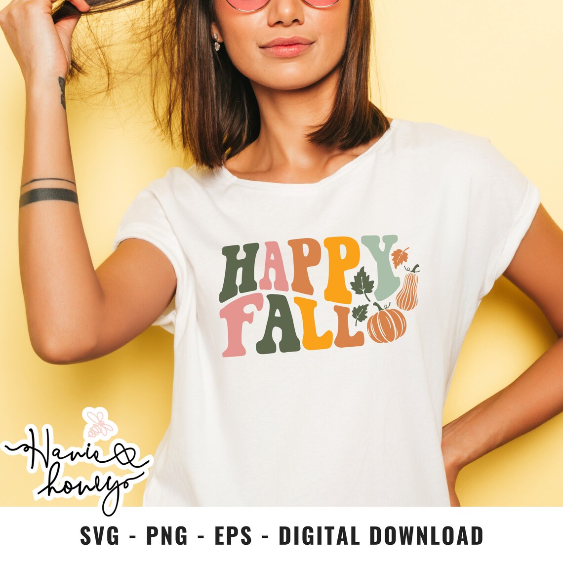 Happy fall SVG/PNG/EPS Autumn svg/png Positive svg | Etsy