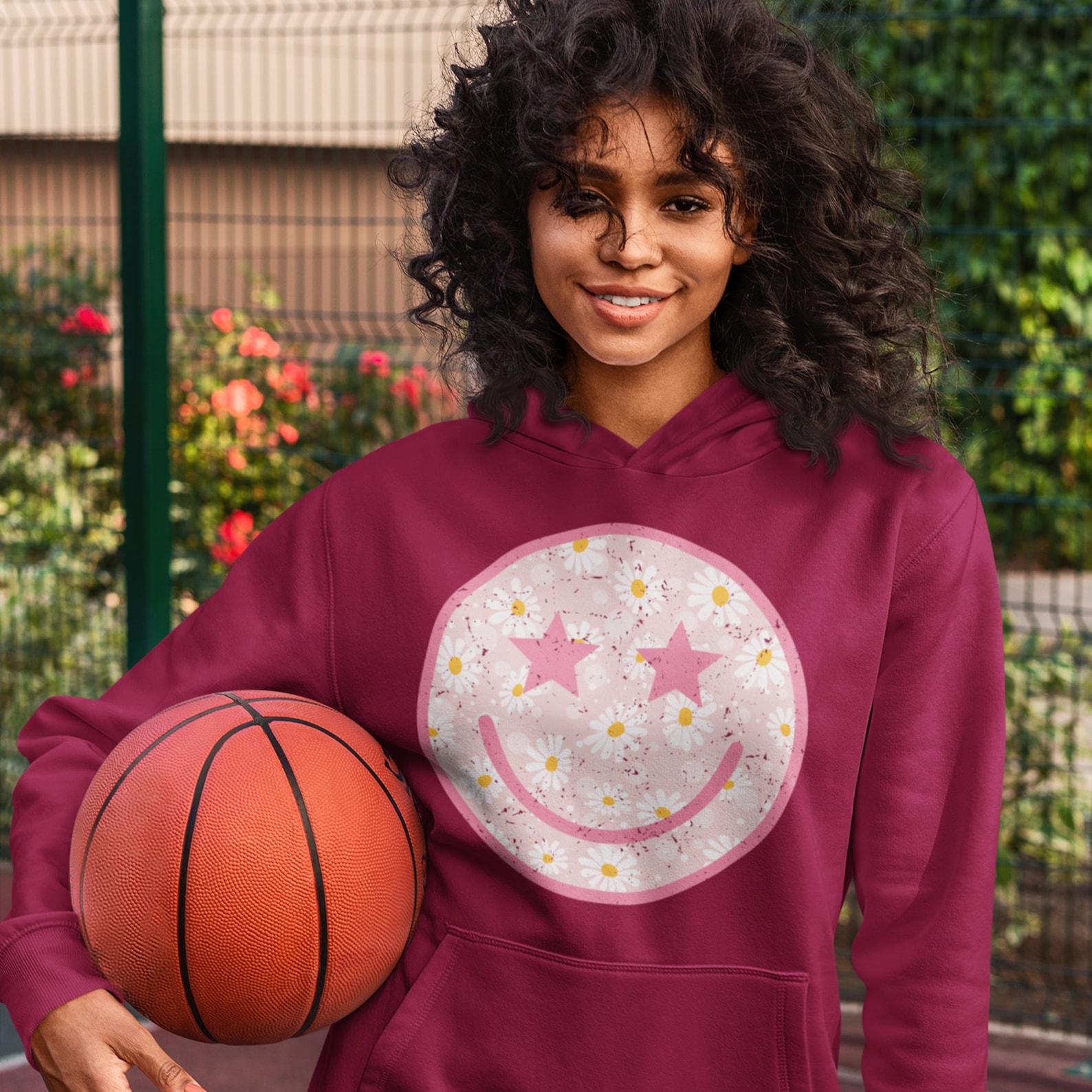 Floral Print Happy Face PNG Retro Png Designs Downloads | Etsy