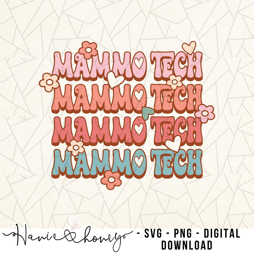 Mammo Tech Png - Groovy Mammography Tech Png - Retro Boho Png - Retro ...