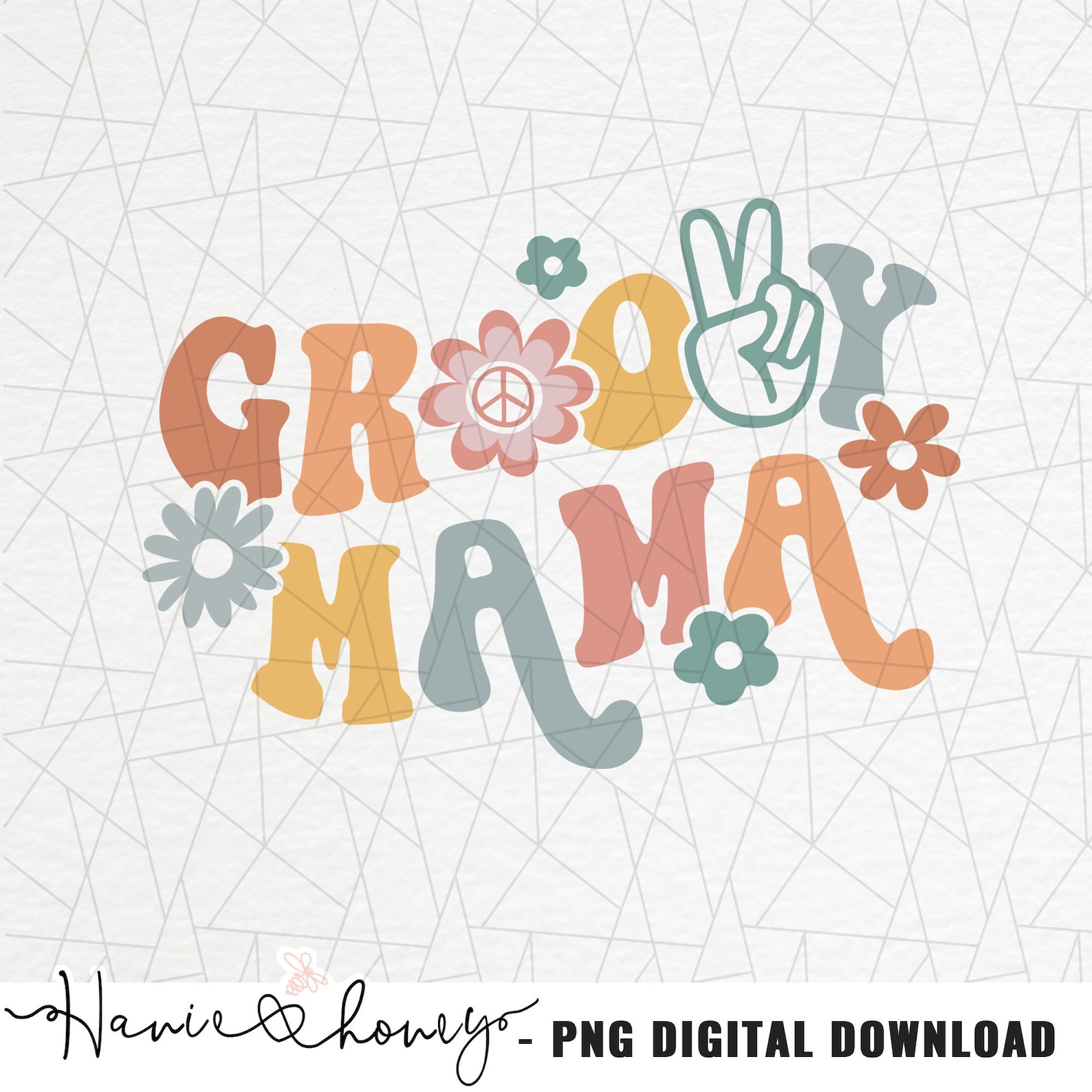 Groovy Mama Png Groovy Mama Shirt Matching Mommy And Me Etsy